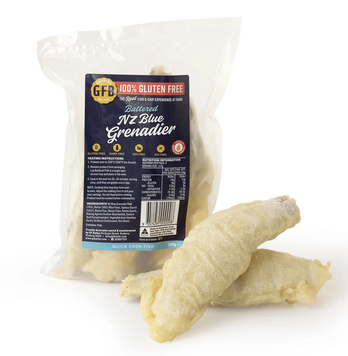 GFB Gluten Free Batter Fish 3 pieces (frozen) — Fresh Connection