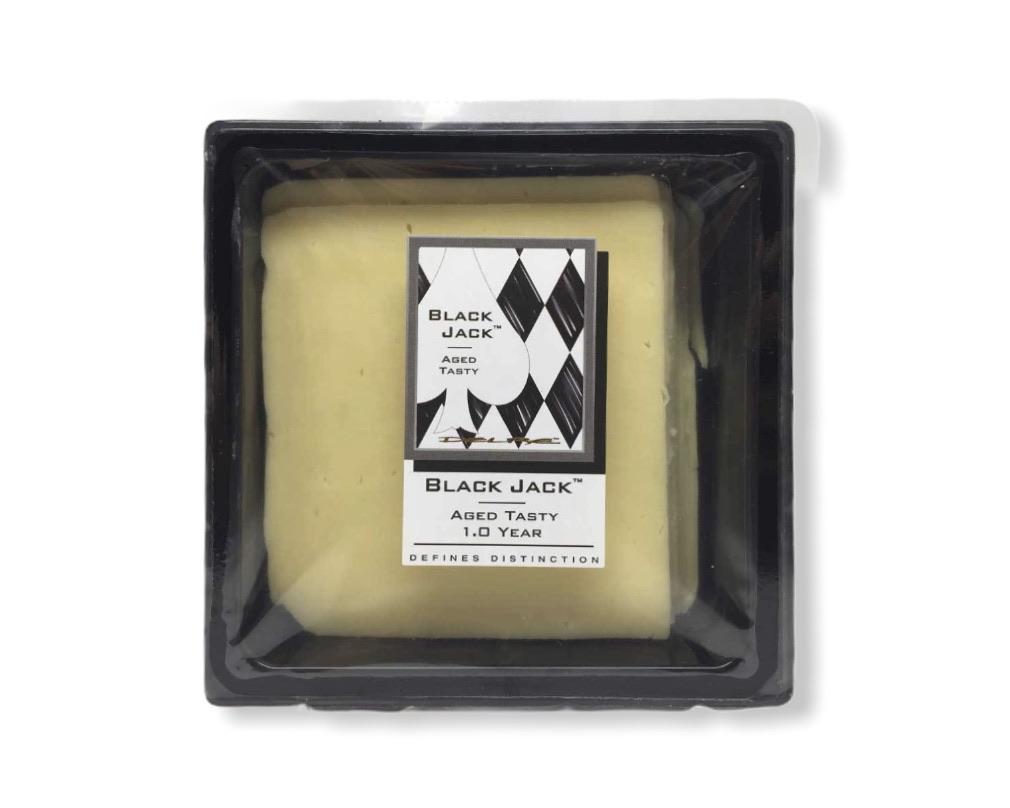 Delre Black Jack Sliced Aged Cheddar 1.0 YEARS 250g — Fresh Connection